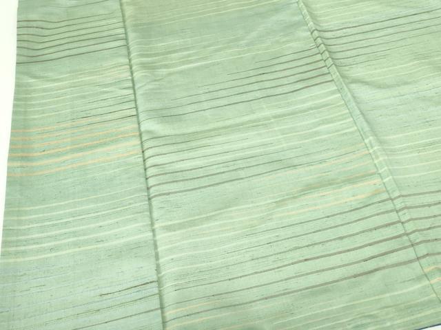 平和屋着物●上質な紬　横段文　正絹　逸品　DAAX1246op