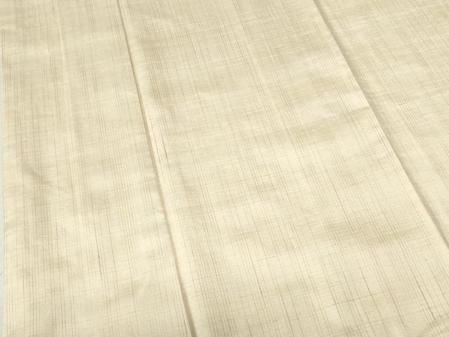 平和屋着物●上質な紬　万葉の彩　紅かすみ　格子柄　渡源織物謹製　証紙付き　正絹　逸品　DAAX1271op