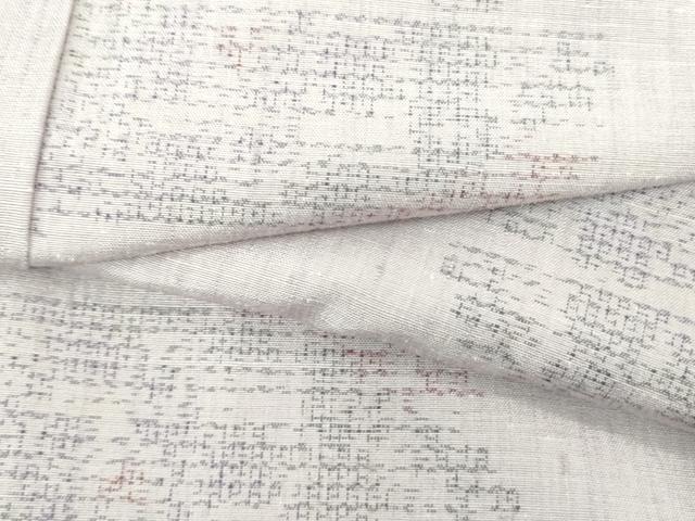 平和屋着物●結城紬　100亀甲　横段文　やまと誂製　正絹　逸品　DAAX1503op