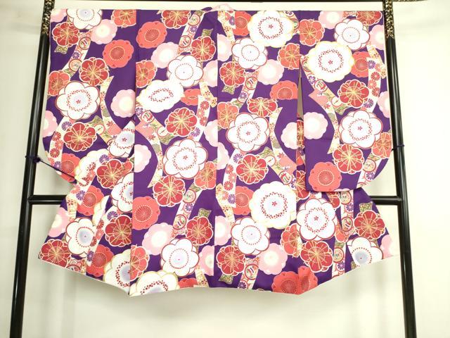 平和屋着物●小振袖　二尺袖　舞梅文　金彩　DAAX1935op