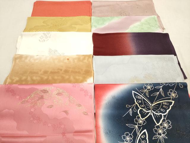 平和屋着物★和装小物　帯揚げ10枚セット　正絹　逸品　DAAX2007xg