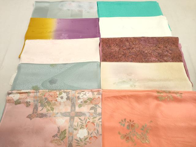 平和屋着物★和装小物　帯揚げ10枚セット　正絹　逸品　DAAX2010xg