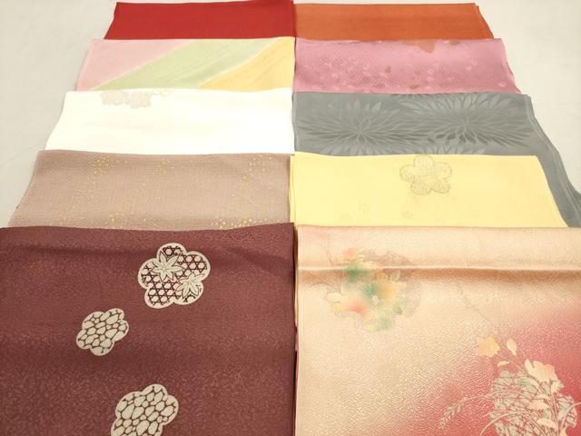 平和屋着物★和装小物　帯揚げ10枚セット　正絹　逸品　DAAX2025xg