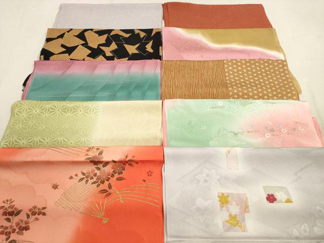 平和屋着物★和装小物　帯揚げ10枚セット　正絹　逸品　DAAX2027xg