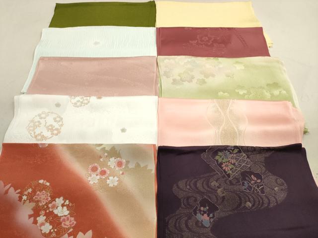 平和屋着物★和装小物　帯揚げ10枚セット　正絹　逸品　DAAX2031xg