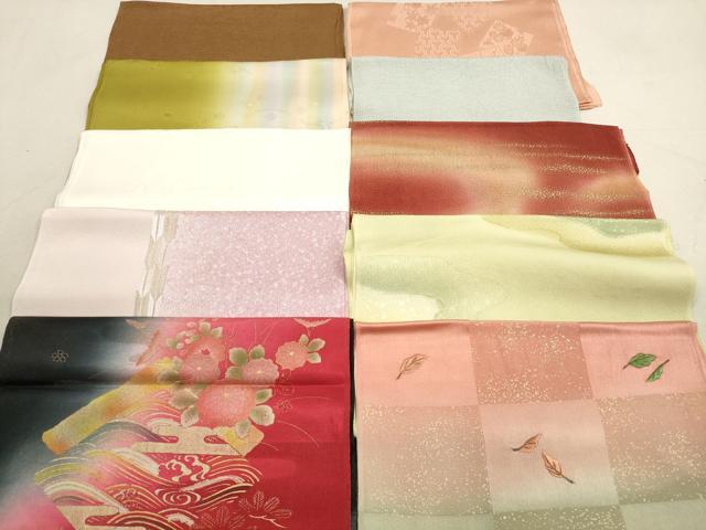 平和屋着物★和装小物　帯揚げ10枚セット　正絹　逸品　DAAX2032xg