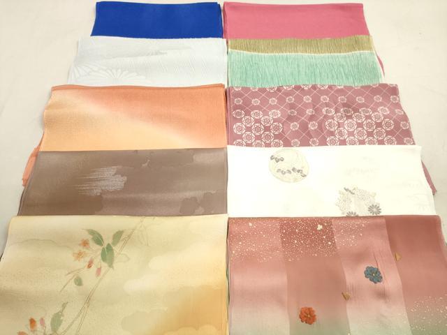 平和屋着物★和装小物　帯揚げ10枚セット　正絹　逸品　DAAX2035xg