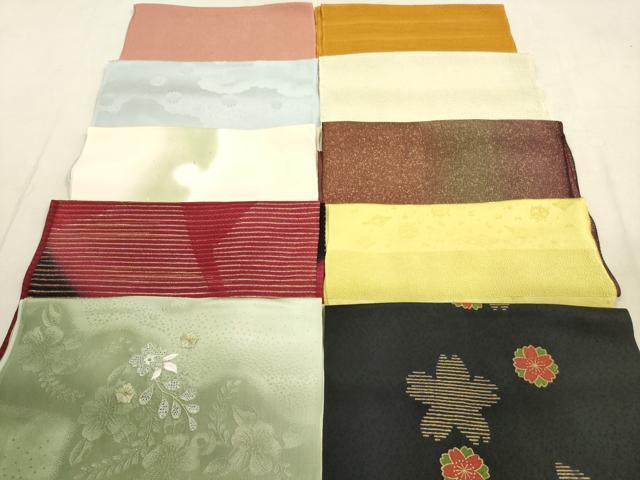 平和屋着物★和装小物　帯揚げ10枚セット　正絹　逸品　DAAX2036xg