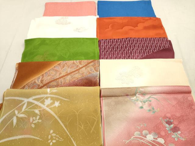 平和屋着物★和装小物　帯揚げ10枚セット　正絹　逸品　DAAX2037xg