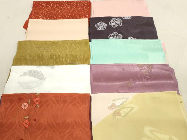 平和屋着物★和装小物　帯揚げ10枚セット　正絹　逸品　DAAX2038xg