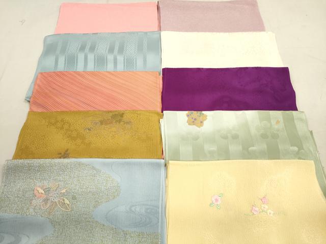 平和屋着物★和装小物　帯揚げ10枚セット　正絹　逸品　DAAX2039xg