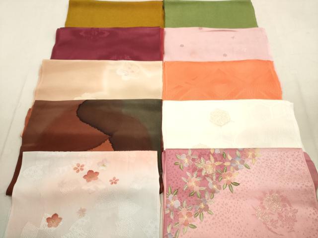 平和屋着物★和装小物　帯揚げ10枚セット　正絹　逸品　DAAX2043xg