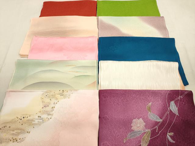 平和屋着物★和装小物　帯揚げ10枚セット　正絹　逸品　DAAX2044xg