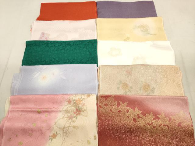 平和屋着物★和装小物　帯揚げ10枚セット　正絹　逸品　DAAX2049xg