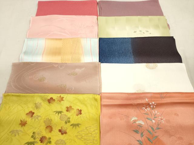 平和屋着物★和装小物　帯揚げ10枚セット　正絹　逸品　DAAX2051xg