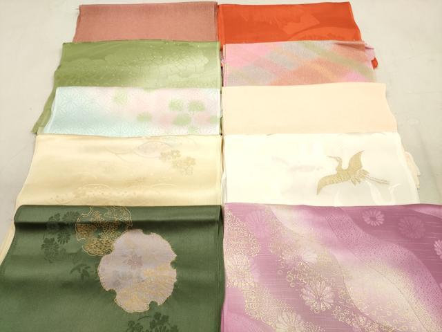 平和屋着物★和装小物　帯揚げ10枚セット　正絹　逸品　DAAX2052xg