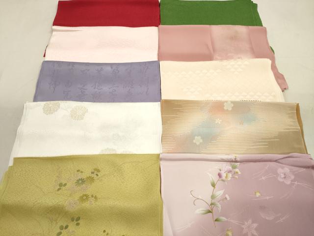 平和屋着物★和装小物　帯揚げ10枚セット　正絹　逸品　DAAX2054xg