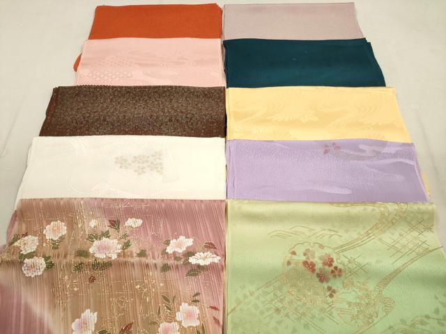 平和屋着物★和装小物　帯揚げ10枚セット　正絹　逸品　DAAX2059xg