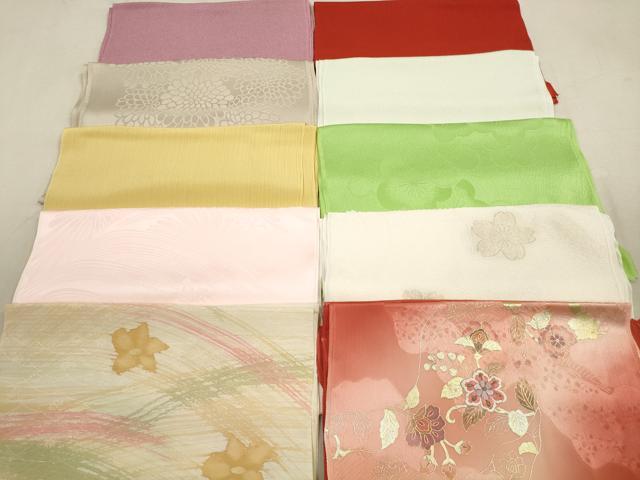 平和屋着物★和装小物　帯揚げ10枚セット　正絹　逸品　DAAX2060xg