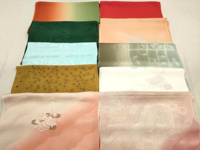 平和屋着物★和装小物　帯揚げ10枚セット　正絹　逸品　DAAX2067xg