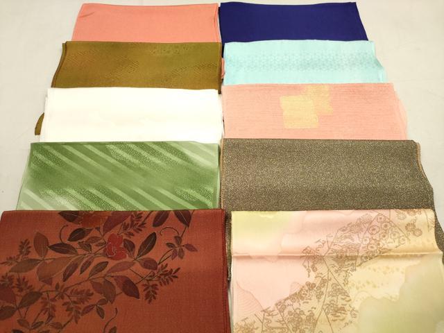 平和屋着物★和装小物　帯揚げ10枚セット　正絹　逸品　DAAX2068xg