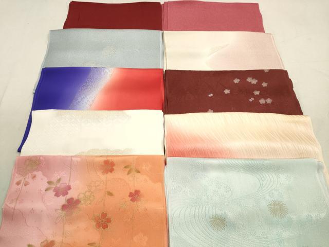 平和屋着物★和装小物　帯揚げ10枚セット　正絹　逸品　DAAX2069xg