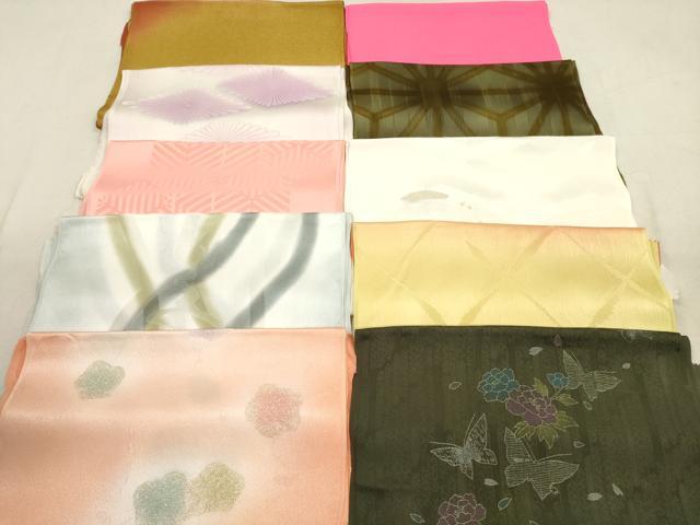 平和屋着物★和装小物　帯揚げ10枚セット　正絹　逸品　DAAX2070xg