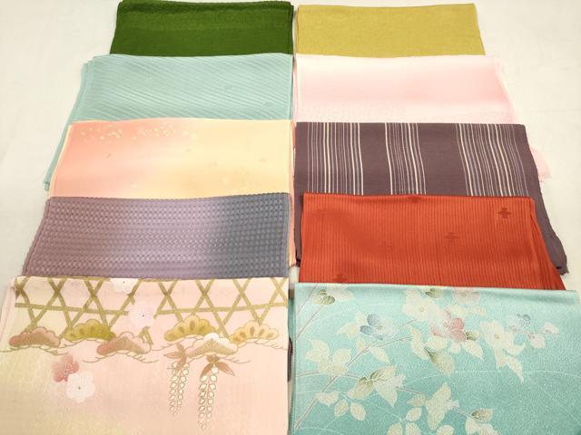 平和屋着物★和装小物　帯揚げ10枚セット　正絹　逸品　DAAX2071xg