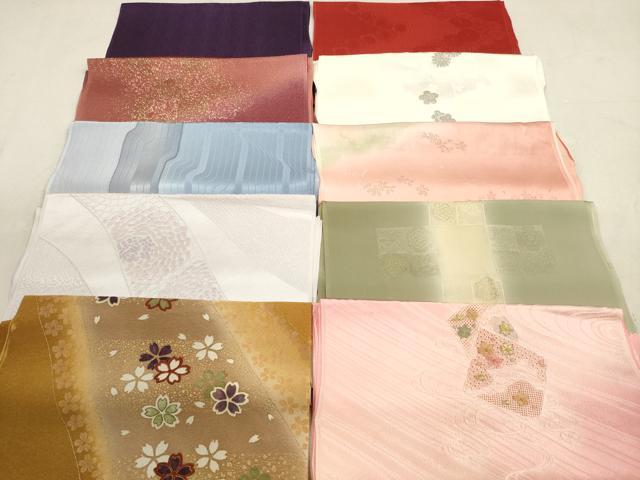 平和屋着物★和装小物　帯揚げ10枚セット　正絹　逸品　DAAX2077xg