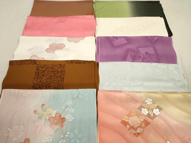 平和屋着物★和装小物　帯揚げ10枚セット　正絹　逸品　DAAX2078xg