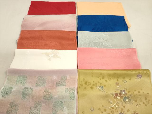 平和屋着物★和装小物　帯揚げ10枚セット　正絹　逸品　DAAX2079xg