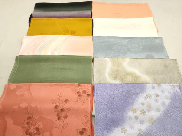 平和屋着物★和装小物　帯揚げ10枚セット　正絹　逸品　DAAX2082xg