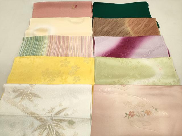 平和屋着物★和装小物　帯揚げ10枚セット　正絹　逸品　DAAX2083xg