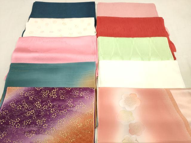 平和屋着物★和装小物　帯揚げ10枚セット　正絹　逸品　DAAX2088xg