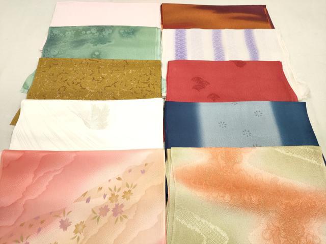 平和屋着物★和装小物　帯揚げ10枚セット　正絹　逸品　DAAX2091xg