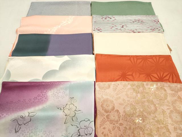 平和屋着物★和装小物　帯揚げ10枚セット　正絹　逸品　DAAX2093xg