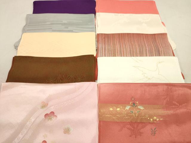 平和屋着物★和装小物　帯揚げ10枚セット　正絹　逸品　DAAX2094xg