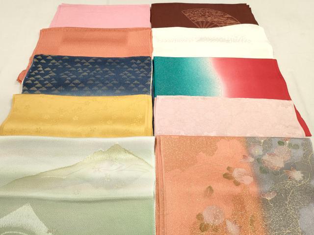 平和屋着物★和装小物　帯揚げ10枚セット　正絹　逸品　DAAX2098xg