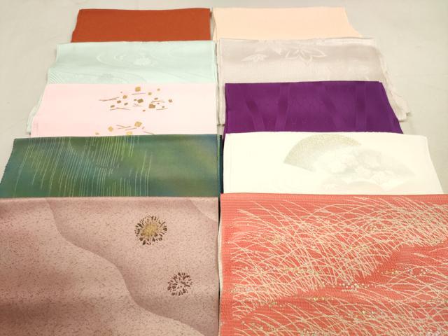 平和屋着物★和装小物　帯揚げ10枚セット　正絹　逸品　DAAX2101xg