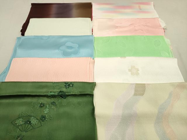 平和屋着物★和装小物　帯揚げ10枚セット　正絹　逸品　DAAX2109xg