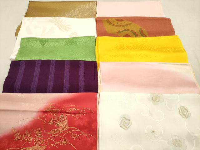 平和屋着物★和装小物　帯揚げ10枚セット　正絹　逸品　DAAX2110xg