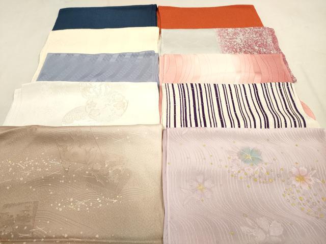平和屋着物★和装小物　帯揚げ10枚セット　正絹　逸品　DAAX2112xg