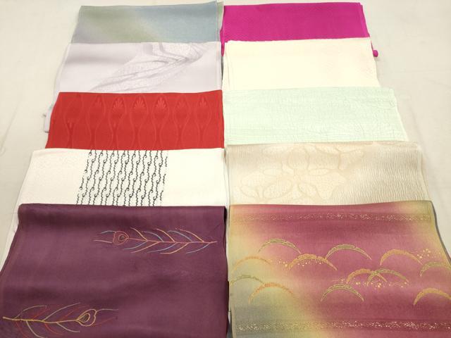 平和屋着物★和装小物　帯揚げ10枚セット　正絹　逸品　DAAX2362xg