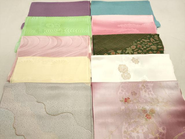 平和屋着物★和装小物　帯揚げ10枚セット　正絹　逸品　DAAX2363xg