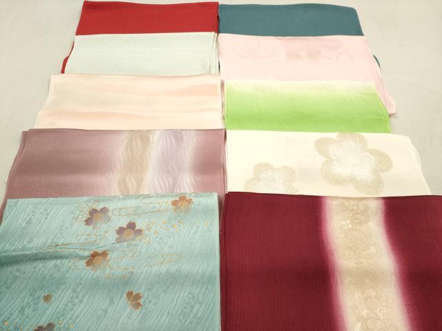 平和屋着物★和装小物　帯揚げ10枚セット　正絹　逸品　DAAX2364xg