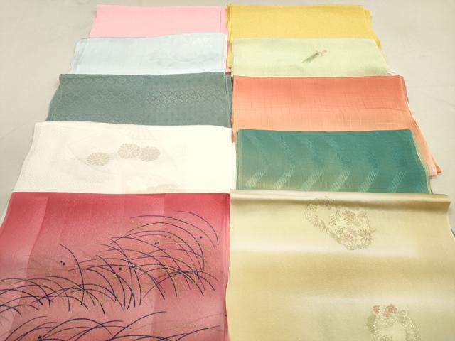 平和屋着物★和装小物　帯揚げ10枚セット　正絹　逸品　DAAX2366xg