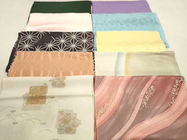 平和屋着物★和装小物　帯揚げ10枚セット　正絹　逸品　DAAX2367xg