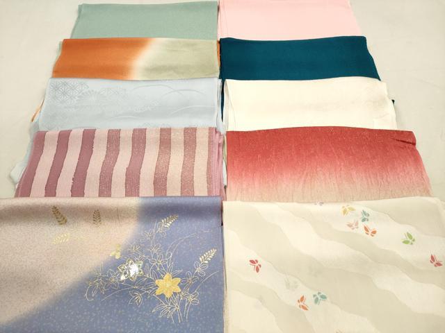 平和屋着物★和装小物　帯揚げ10枚セット　正絹　逸品　DAAX2372xg