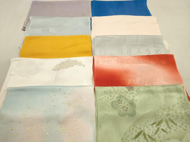 平和屋着物★和装小物　帯揚げ10枚セット　正絹　逸品　DAAX2376xg