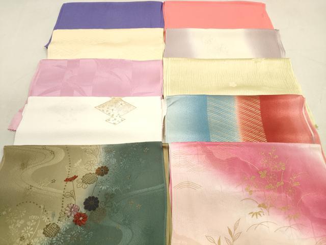 平和屋着物★和装小物　帯揚げ10枚セット　正絹　逸品　DAAX2381xg